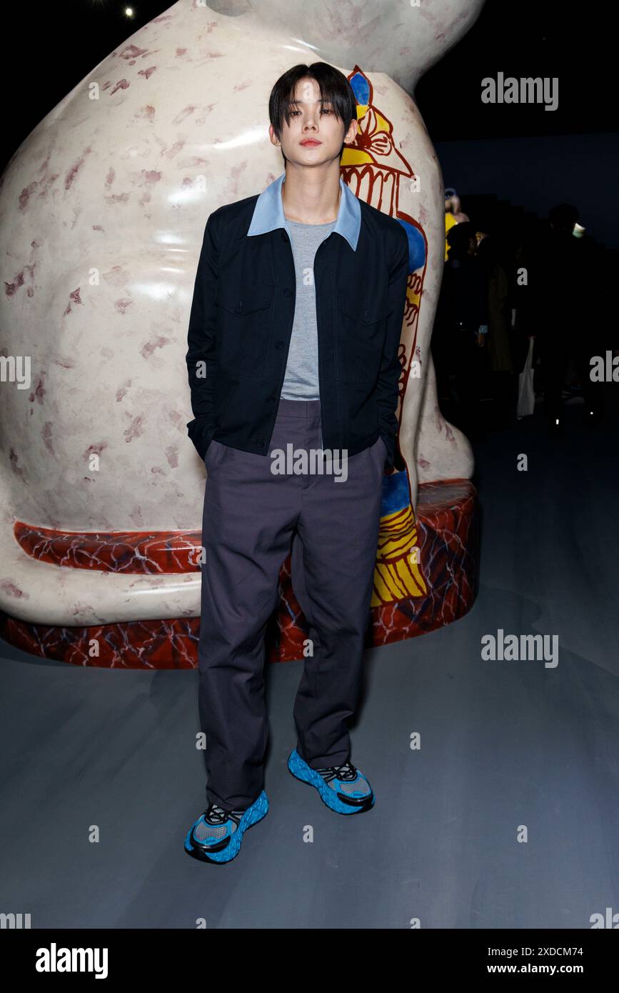 Paris, France. 21st June, 2024. Yeonjun attends DIOR Men Spring/Summer ...