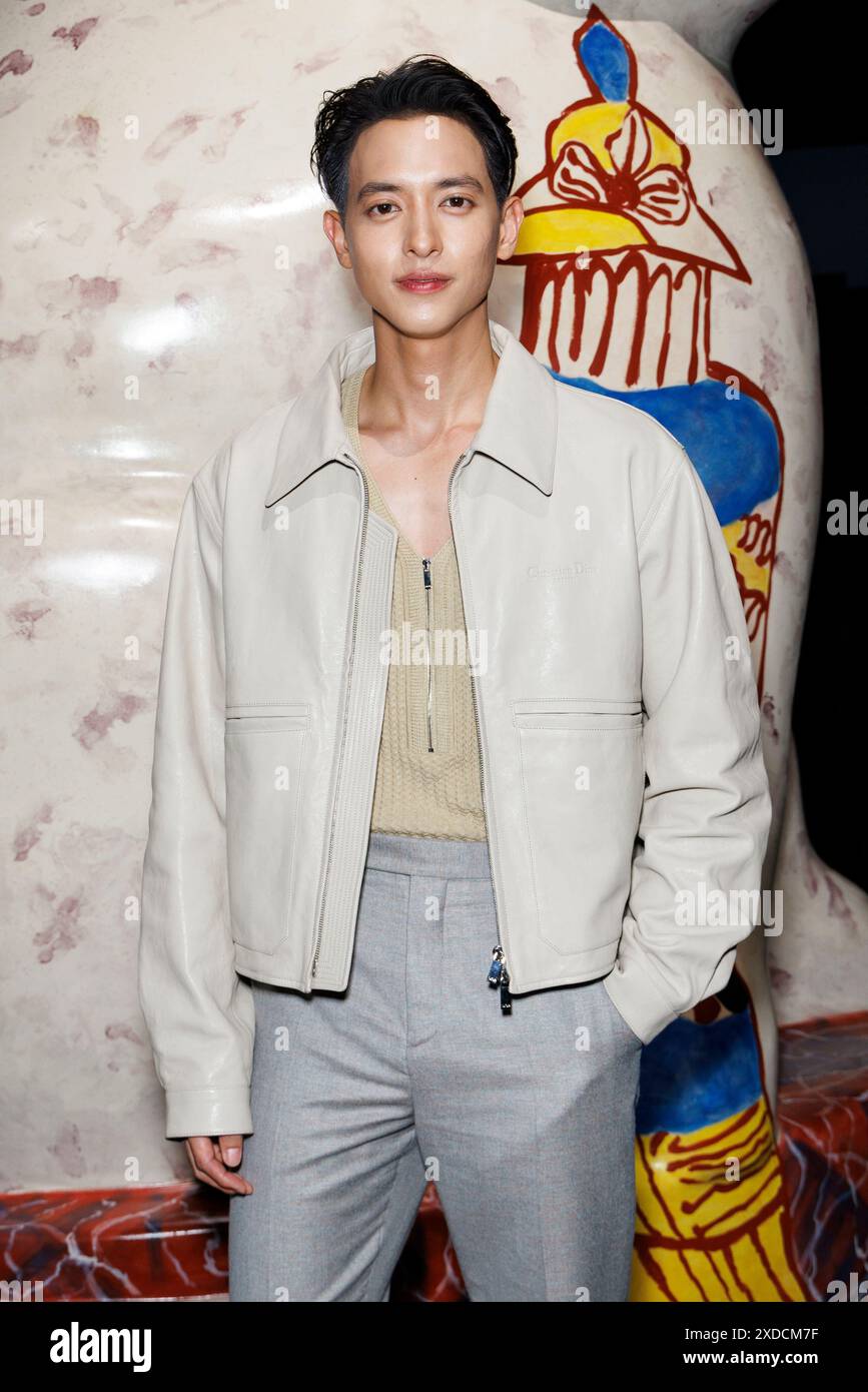 Jirayu Tangsrisuk attends DIOR Men Spring/Summer 2025 Runway during ...
