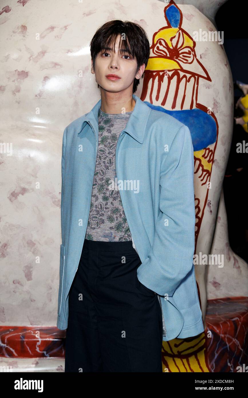 Paris, France. 21st June, 2024. Taehyun attends DIOR Men Spring/Summer ...
