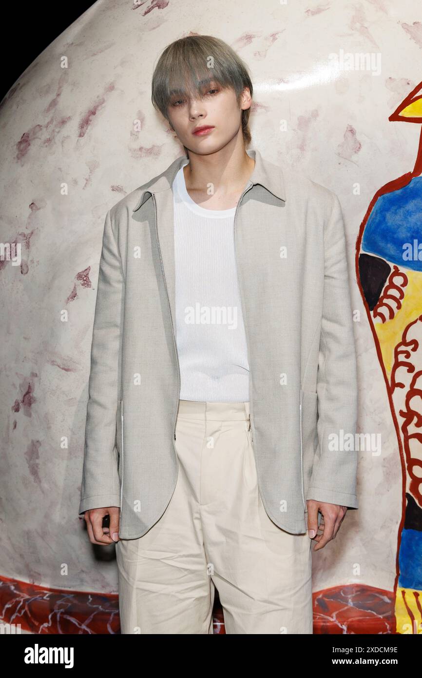 Paris, France. 21st June, 2024. Huening Kai attends DIOR Men Spring ...