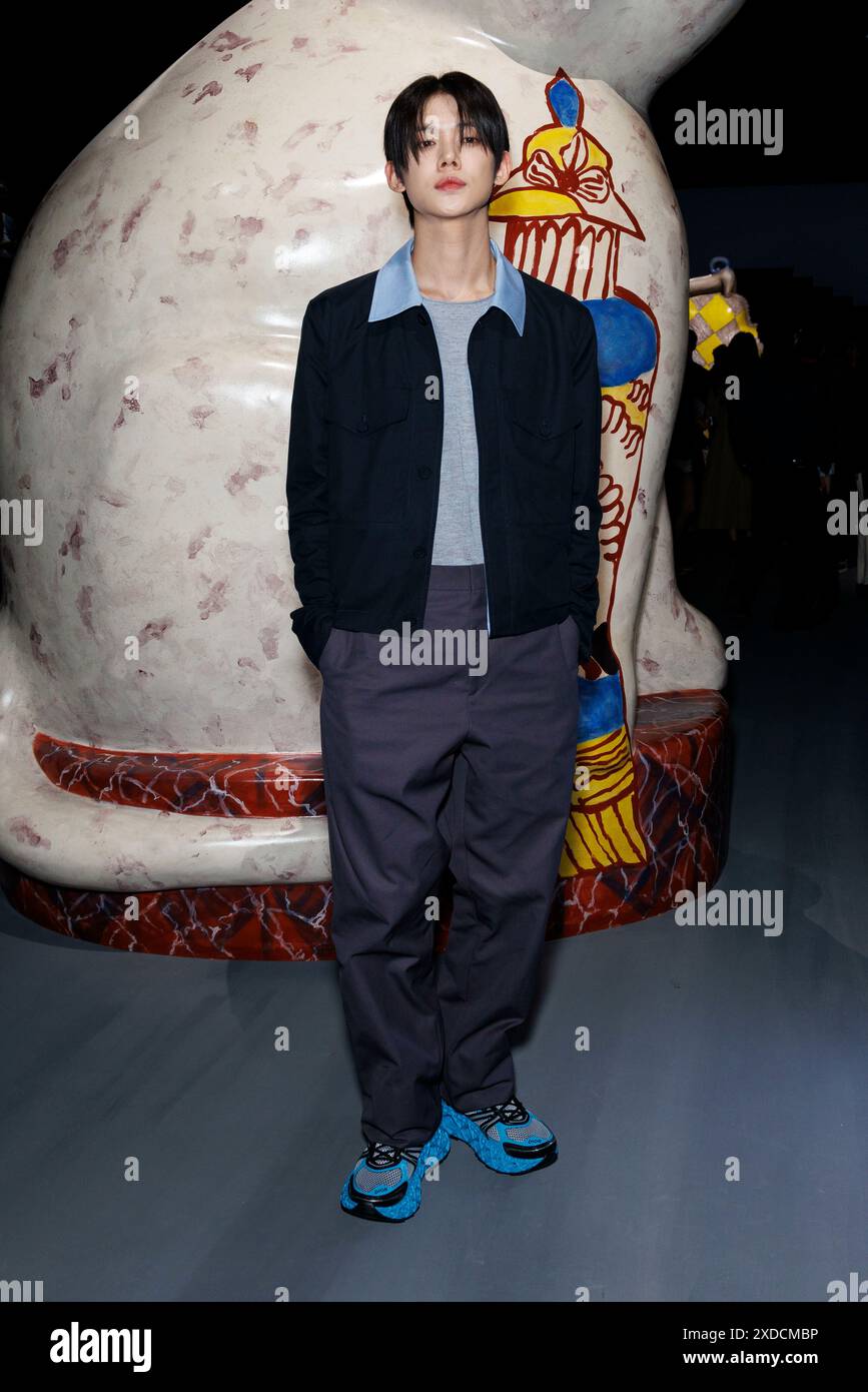 Paris, France. 21st June, 2024. Yeonjun attends DIOR Men Spring/Summer ...