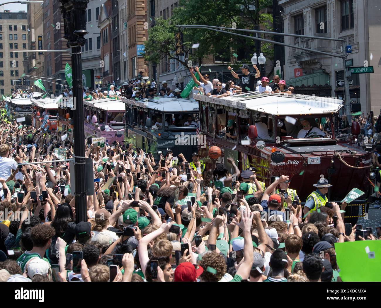 Boston, Massachusetts, USA June 21, 2024 The Boston Celtics Rolling ...
