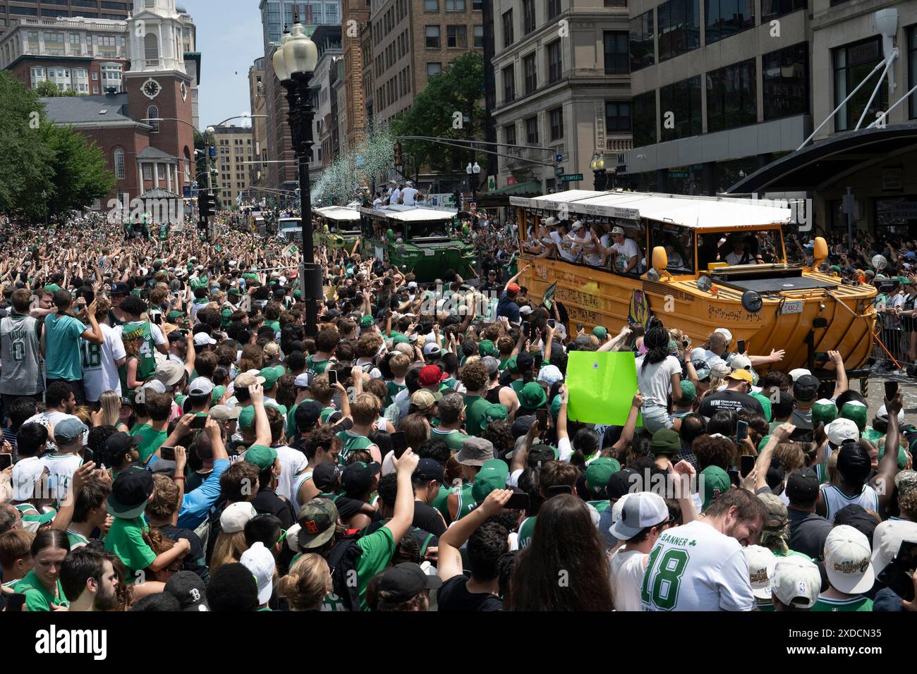 Boston, Massachusetts, USA June 21, 2024 The Boston Celtics Rolling ...