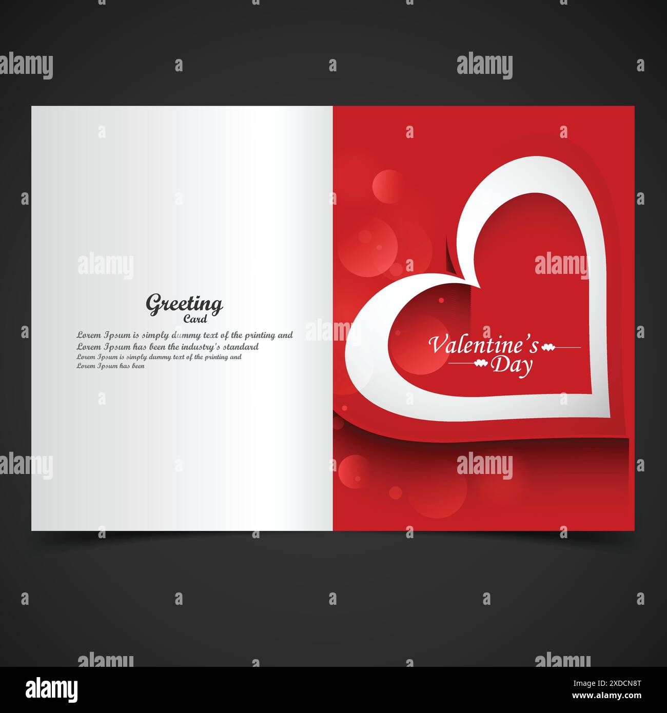 red color valentine greeting Stock Vector Image & Art - Alamy
