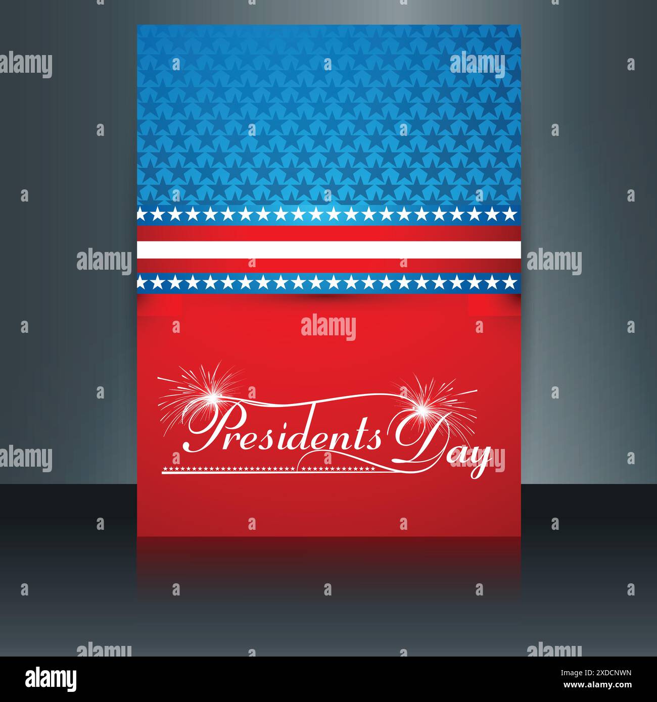 presidents day brochure vector design illustration Stock Vector Image ...