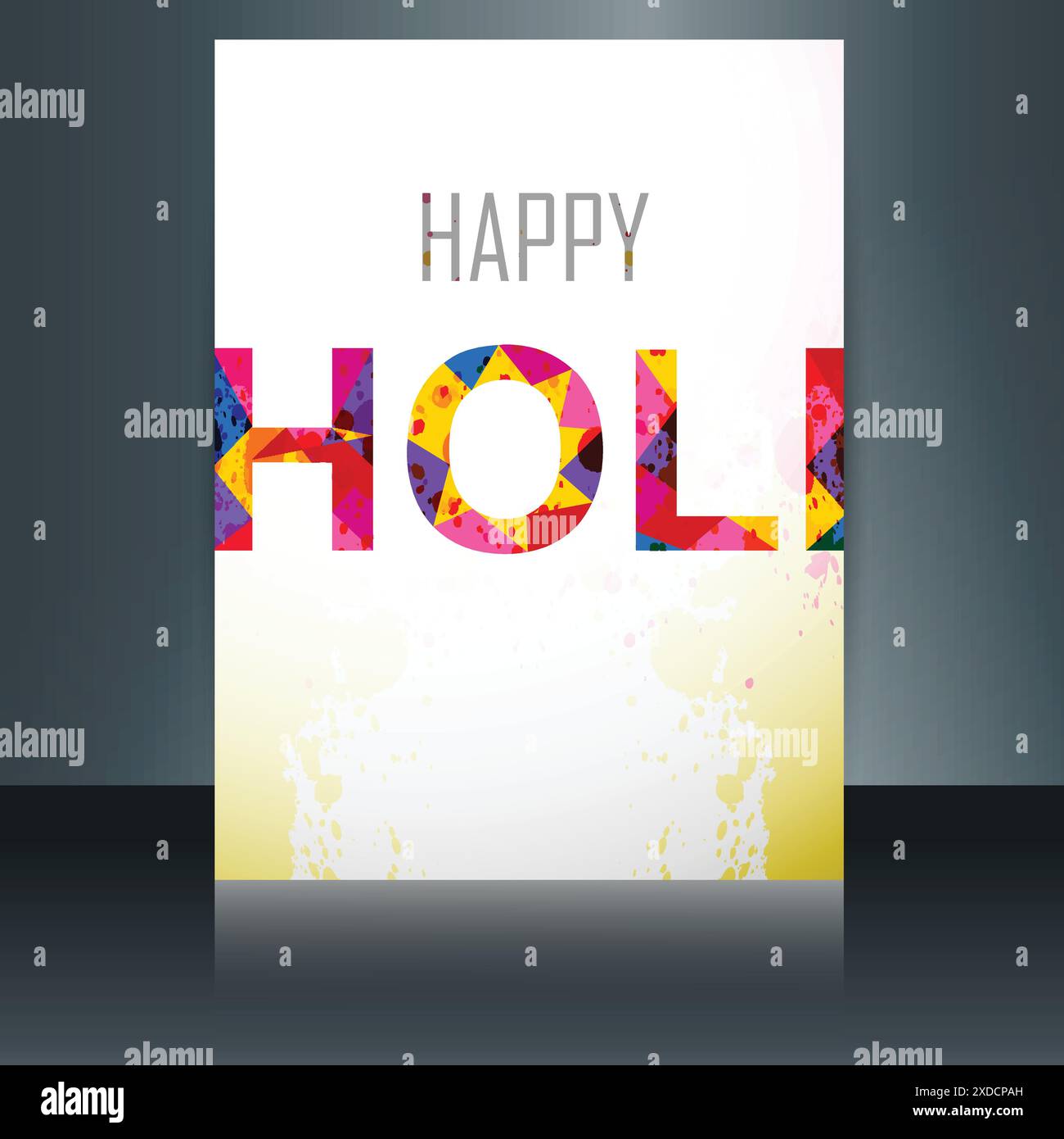 modern happy holi card Stock Vector Image & Art - Alamy