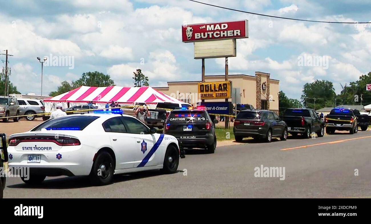 Fordyce, Arkansas, USA. 21st June, 2024. Three people were killed and ...