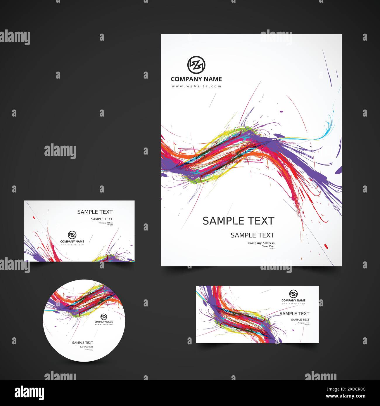 Stationery vector design hi-res stock photography and images - Alamy