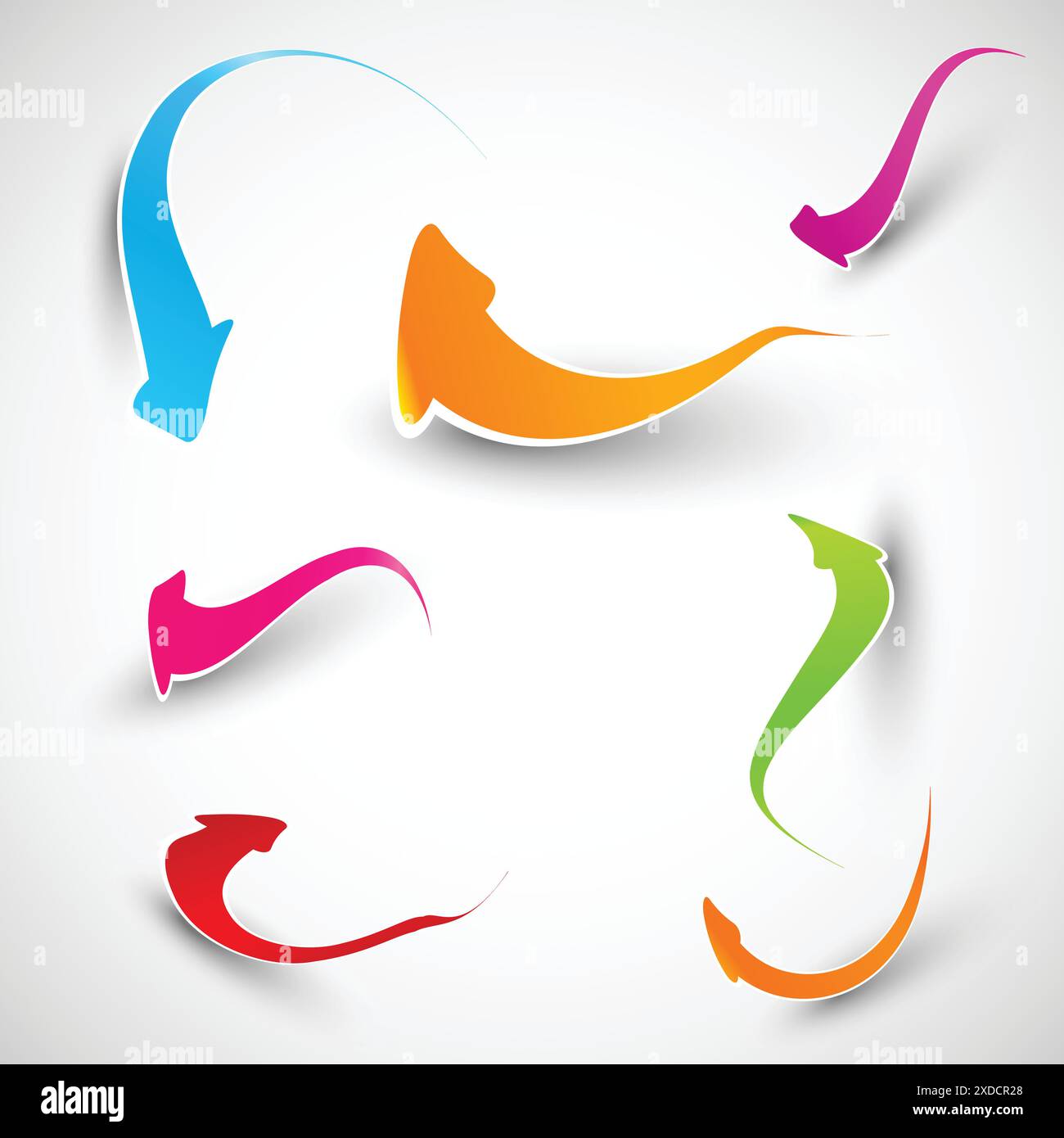 colorful arrows collection Stock Vector Image & Art - Alamy