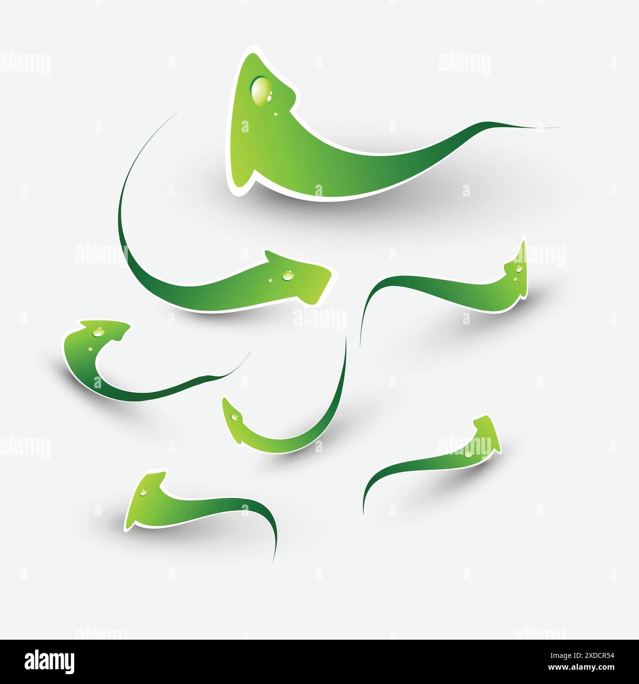 shiny green arrows vector design illustration Stock Vector Image & Art ...