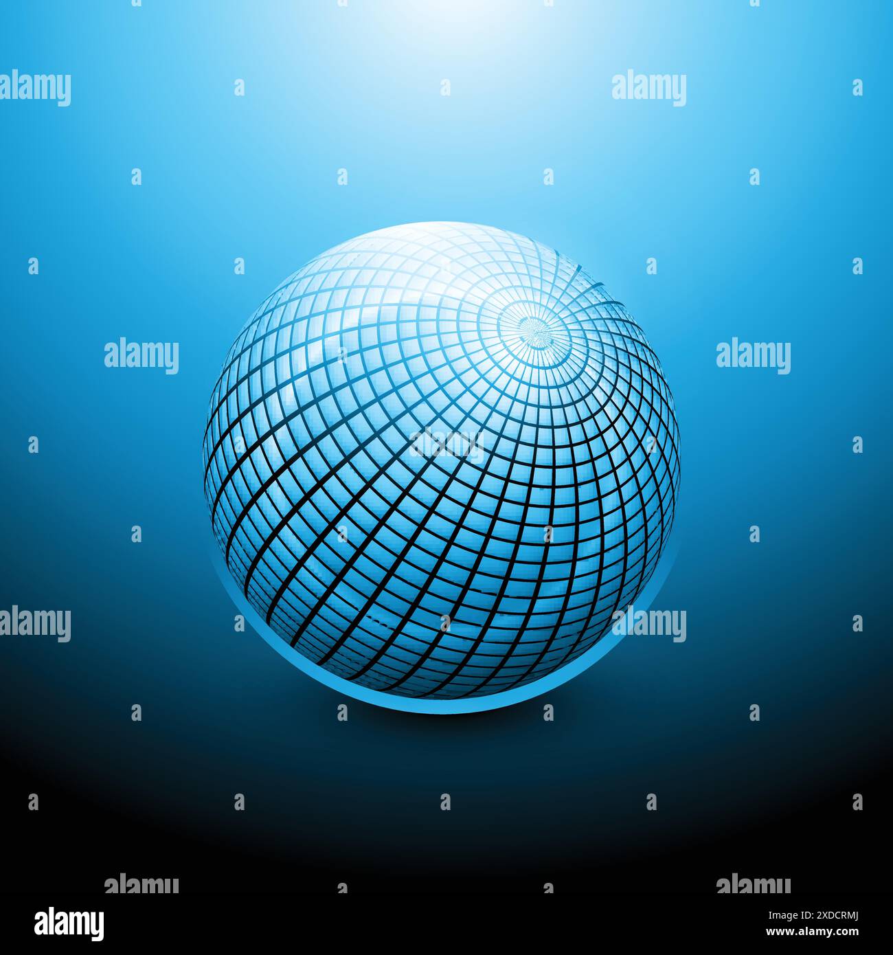shiny blue 3d sphere vector design illustration Stock Vector Image ...
