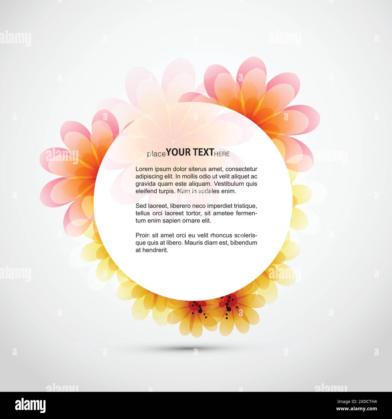 colorful flower background template Stock Vector Image & Art - Alamy
