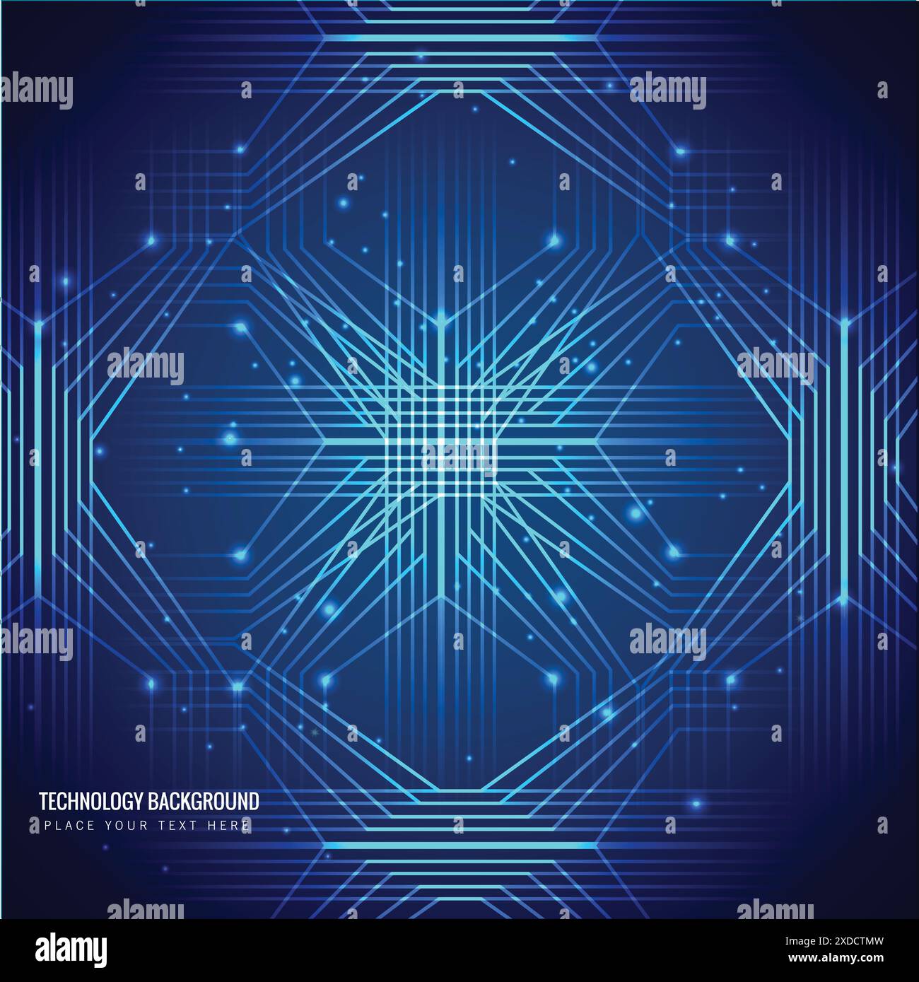 blue technology background vector design illustration Stock Vector ...