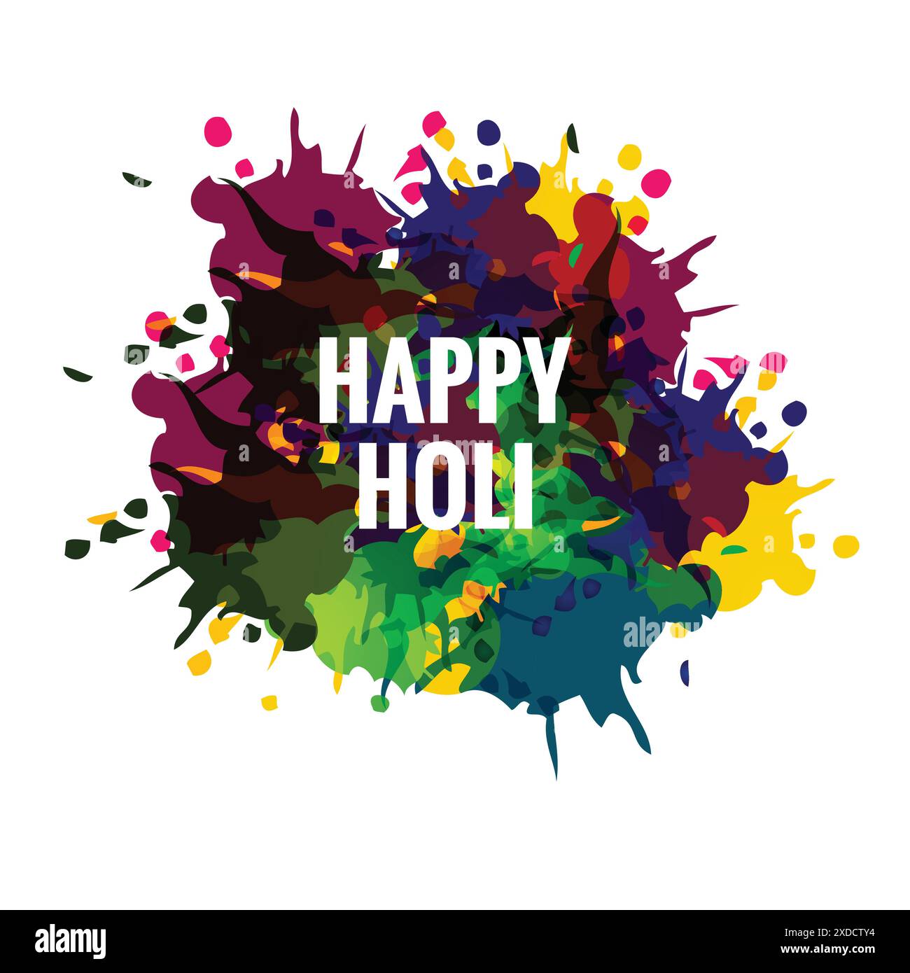 colorful holi background vector design illustration Stock Vector Image ...