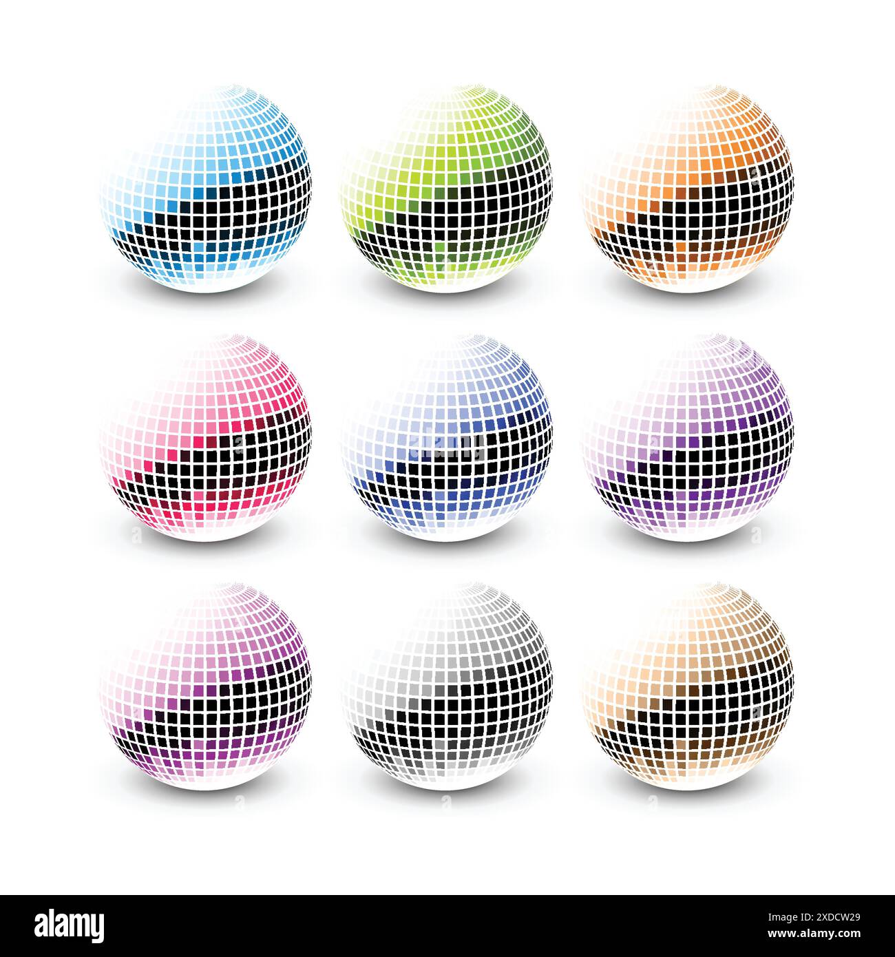 Mirrorball disco ball Stock Vector Images - Alamy