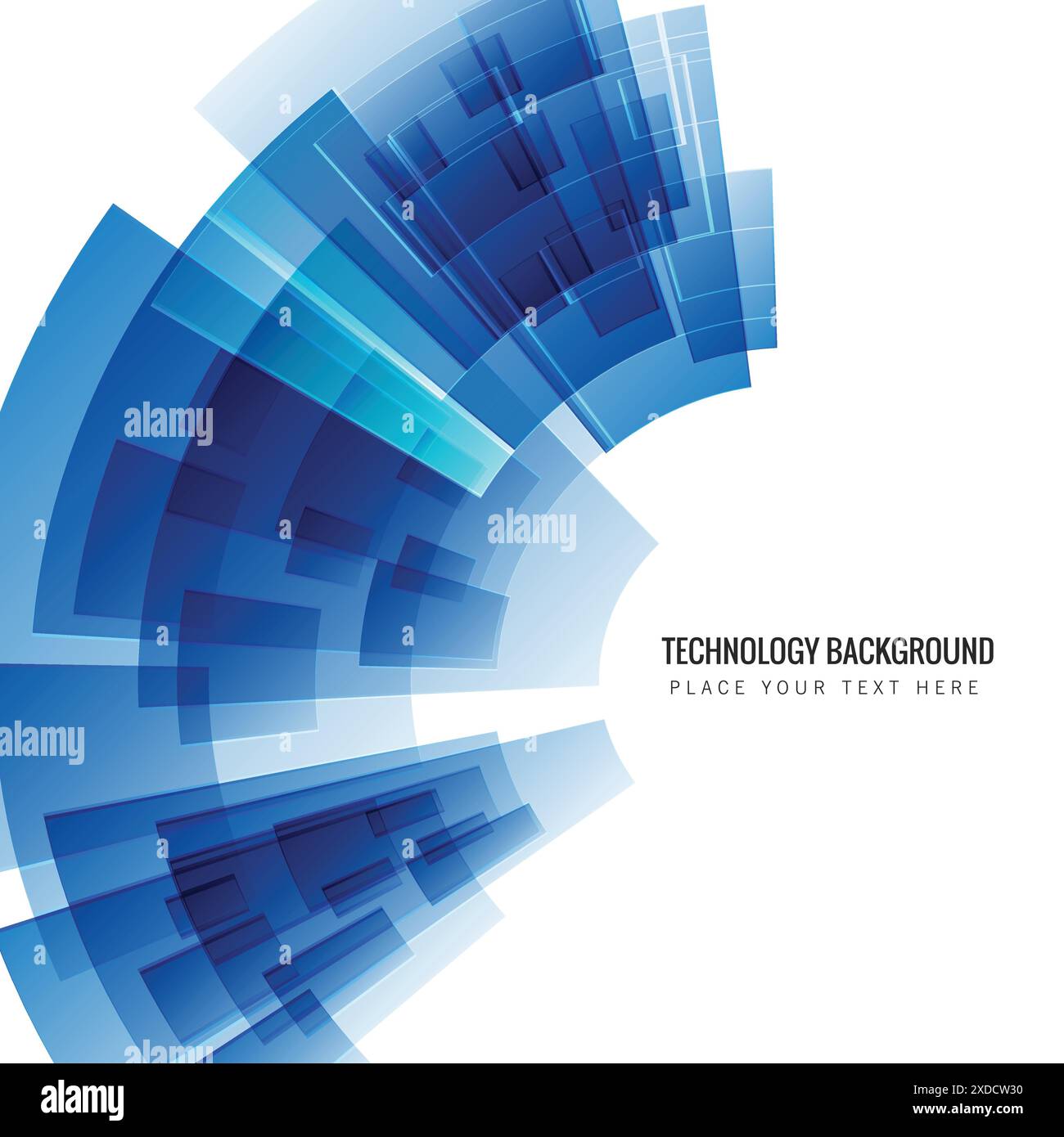blue technology background vector design illustration Stock Vector ...