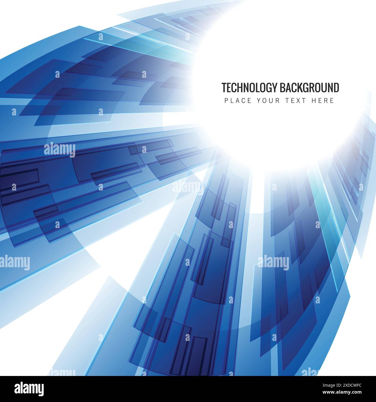 blue technology background vector design illustration Stock Vector ...