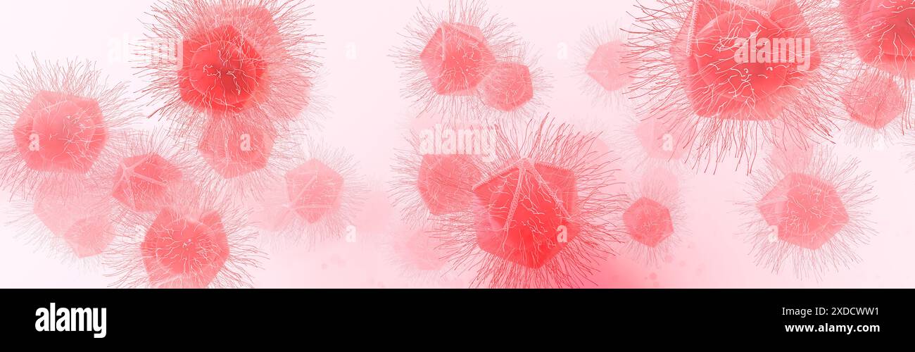 Illustrations of giant virus (phylum Nucleocytoviricota) particles ...