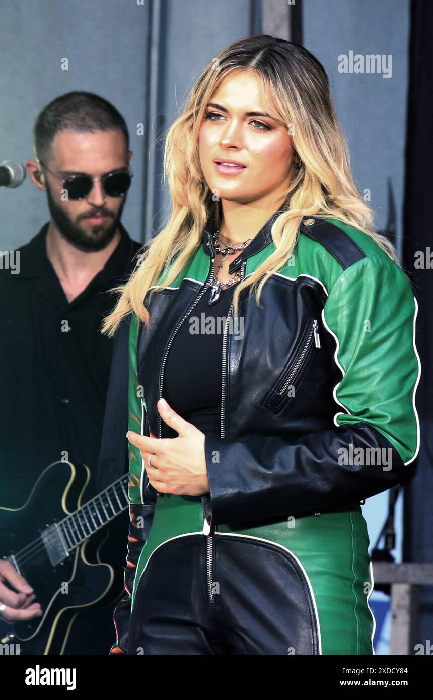 New York, NY, USA. 21st June, 2024. Alana Springsteen performs on Fox ...