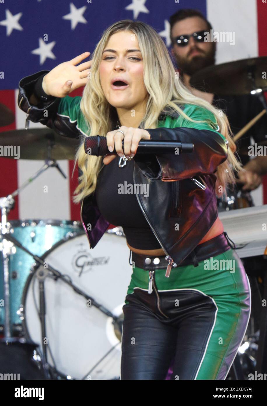 New York, NY, USA. 21st June, 2024. Alana Springsteen performs on Fox ...