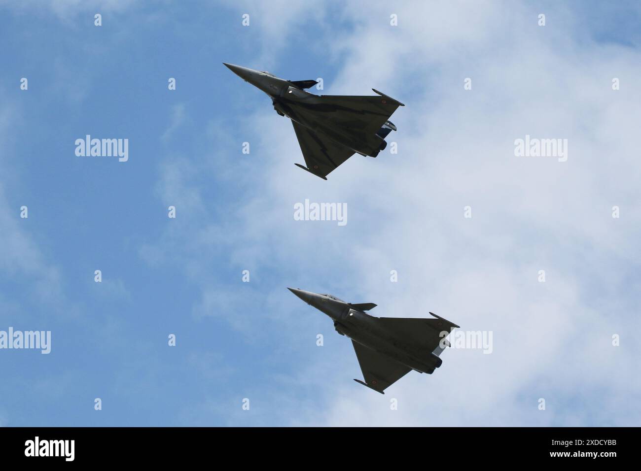 A Dassault Rafale C (113/4-IR) and a Rafale B (324/4-HW) operated by ...