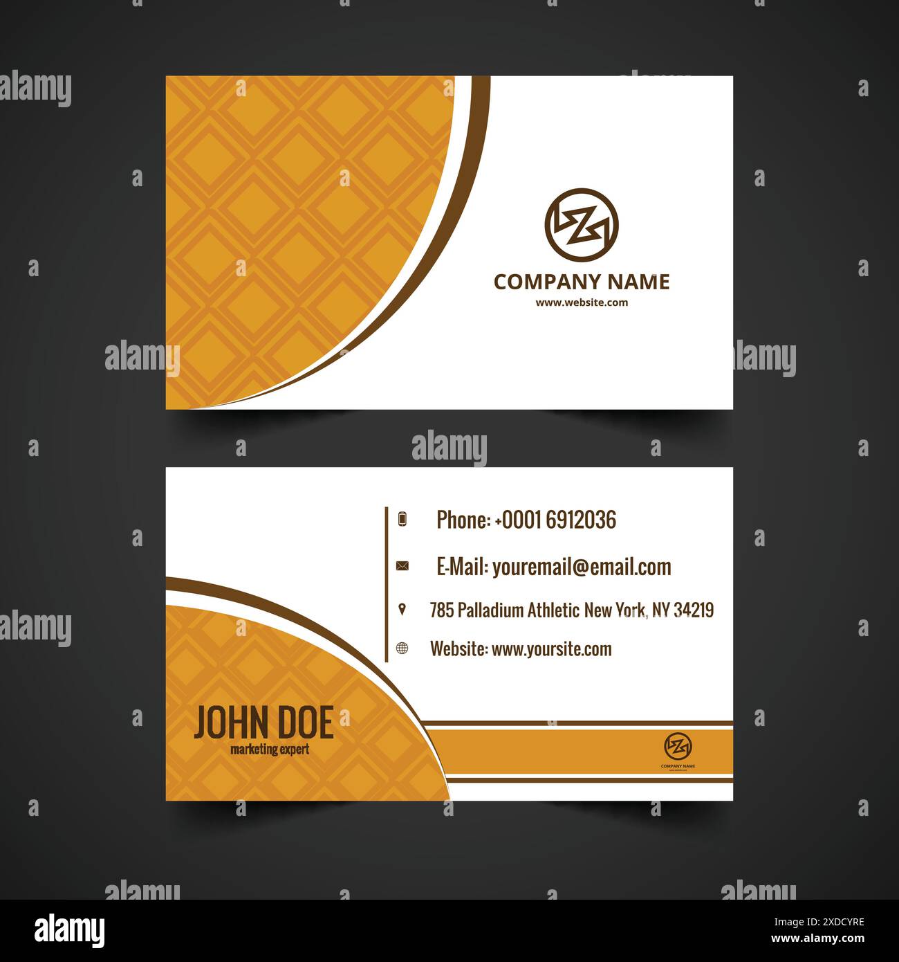 visiting card with checkered pattern Stock Vector Image & Art - Alamy