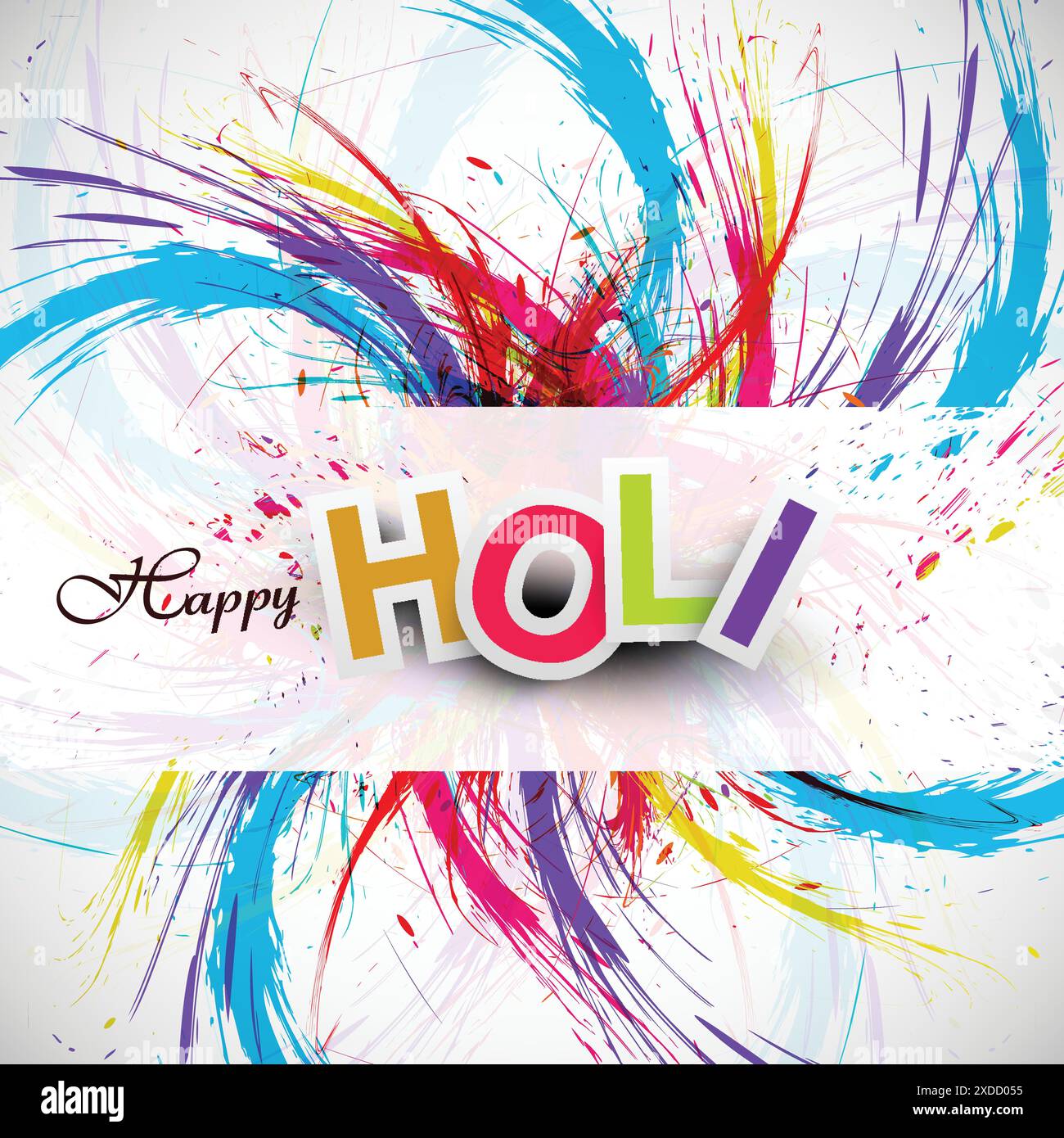 colorful holi background vector design illustration Stock Vector Image ...