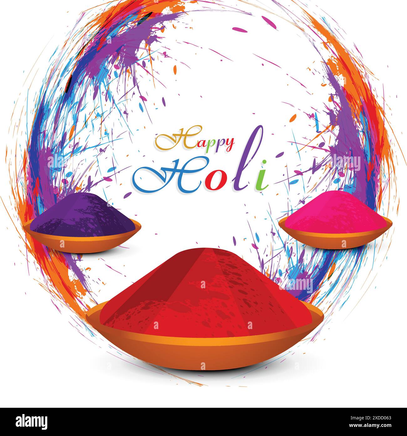 colorful holi background vector design illustration Stock Vector Image ...