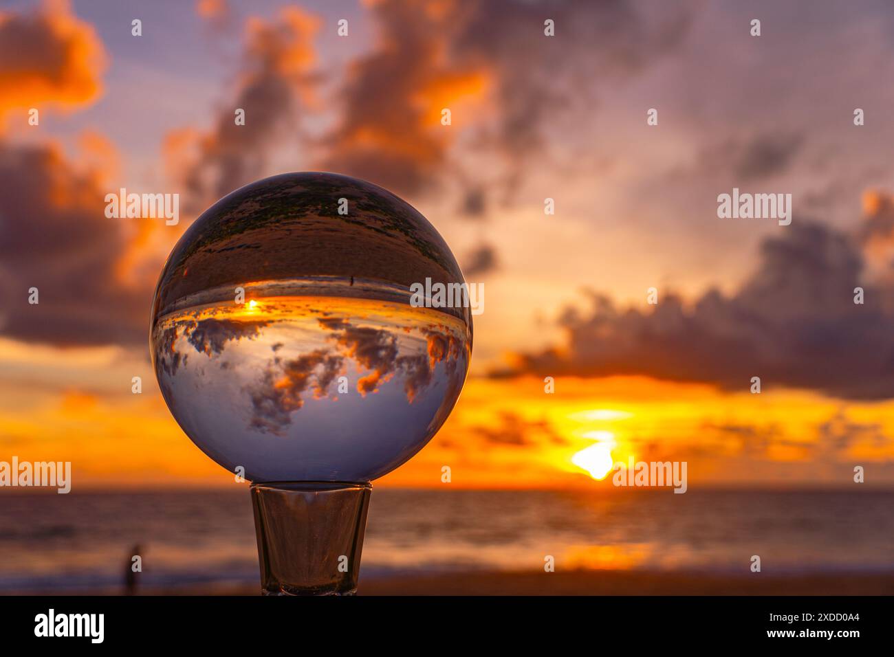 This time lapse was captured using a crystal ball to capture the ...