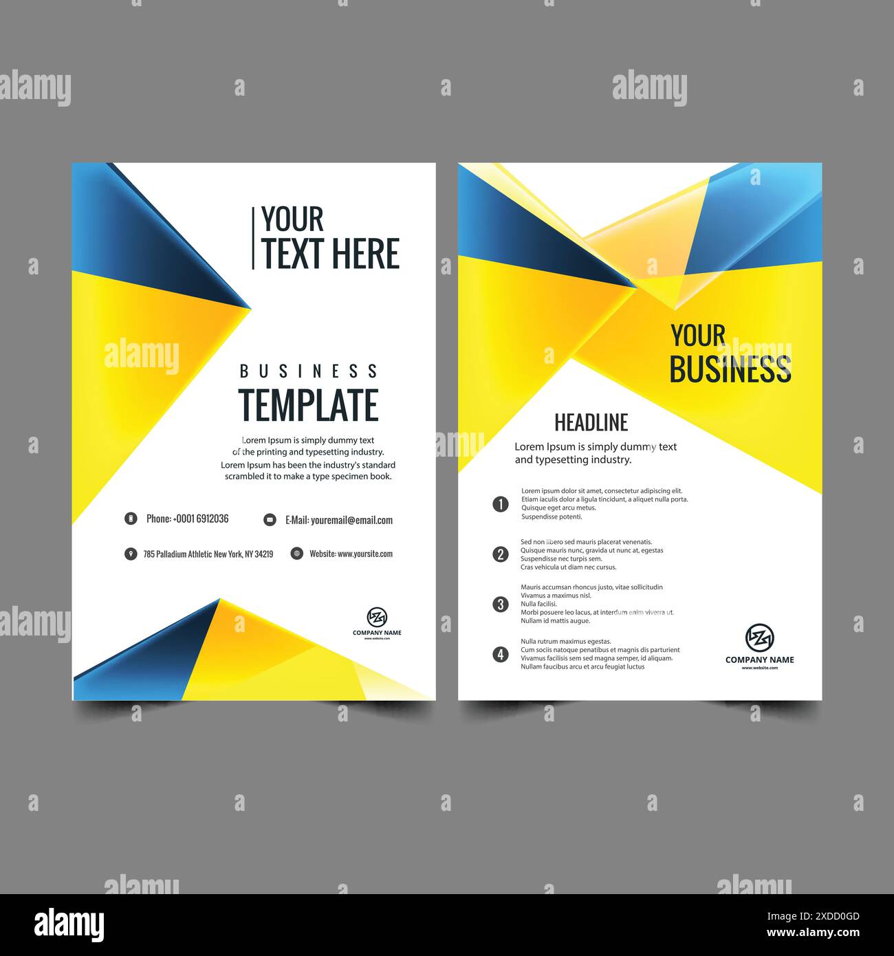creative brochure flyer design with vibrant colors template design ...