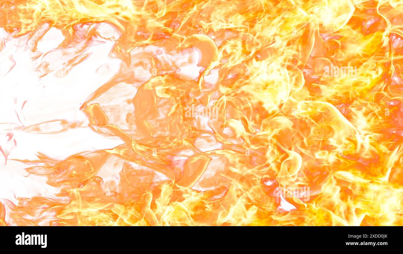 3d illustration. Flame flare on white background Stock Photo - Alamy