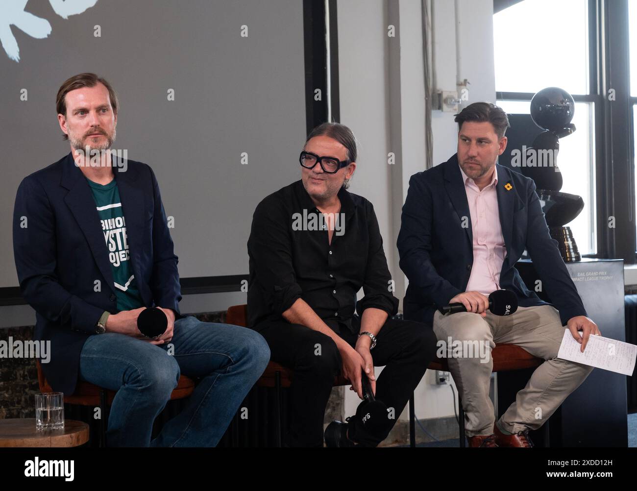 Pete Malinowski, Executive Director of Billion Oyster Project, Cyrill ...