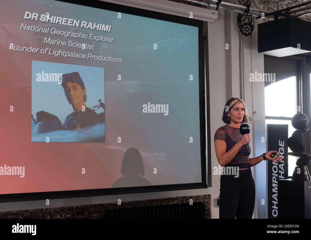 Dr. Shireen Rahimi, Founder of Lightpalace Productions delivers ...