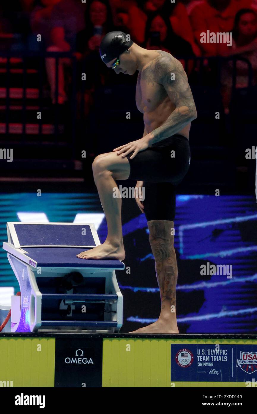 Indianapolis, Indiana, USA. 21st June, 2024. Caleb DRESSEL competing in ...