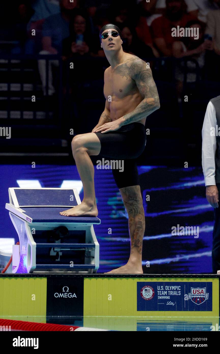 Indianapolis, Indiana, USA. 21st June, 2024. Caleb DRESSEL competing in ...