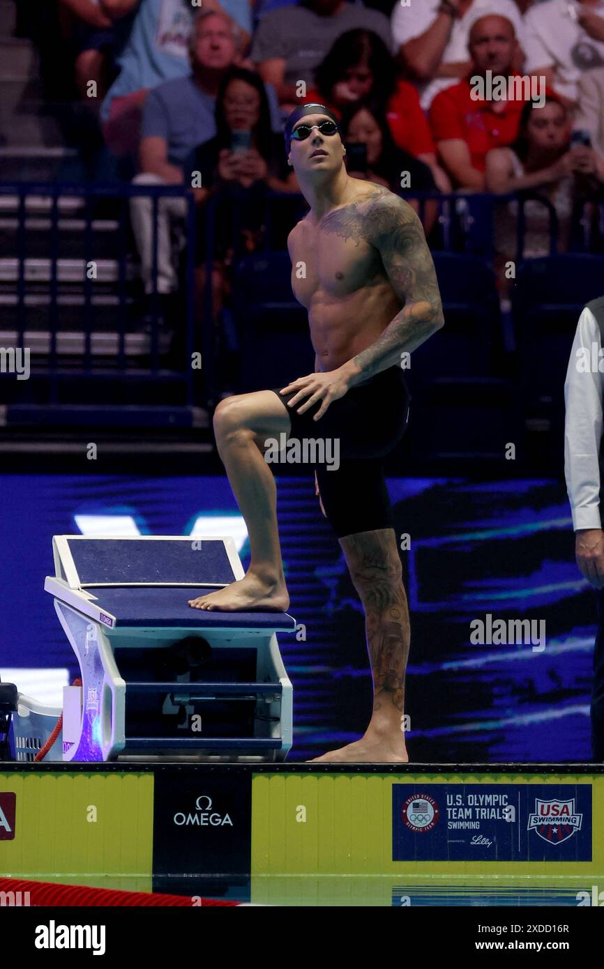 Indianapolis, Indiana, USA. 21st June, 2024. Caleb DRESSEL competing in ...