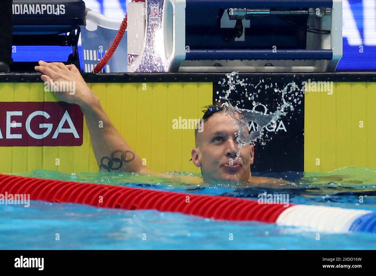 Indianapolis, Indiana, USA. 21st June, 2024. Caleb DRESSEL competing in ...