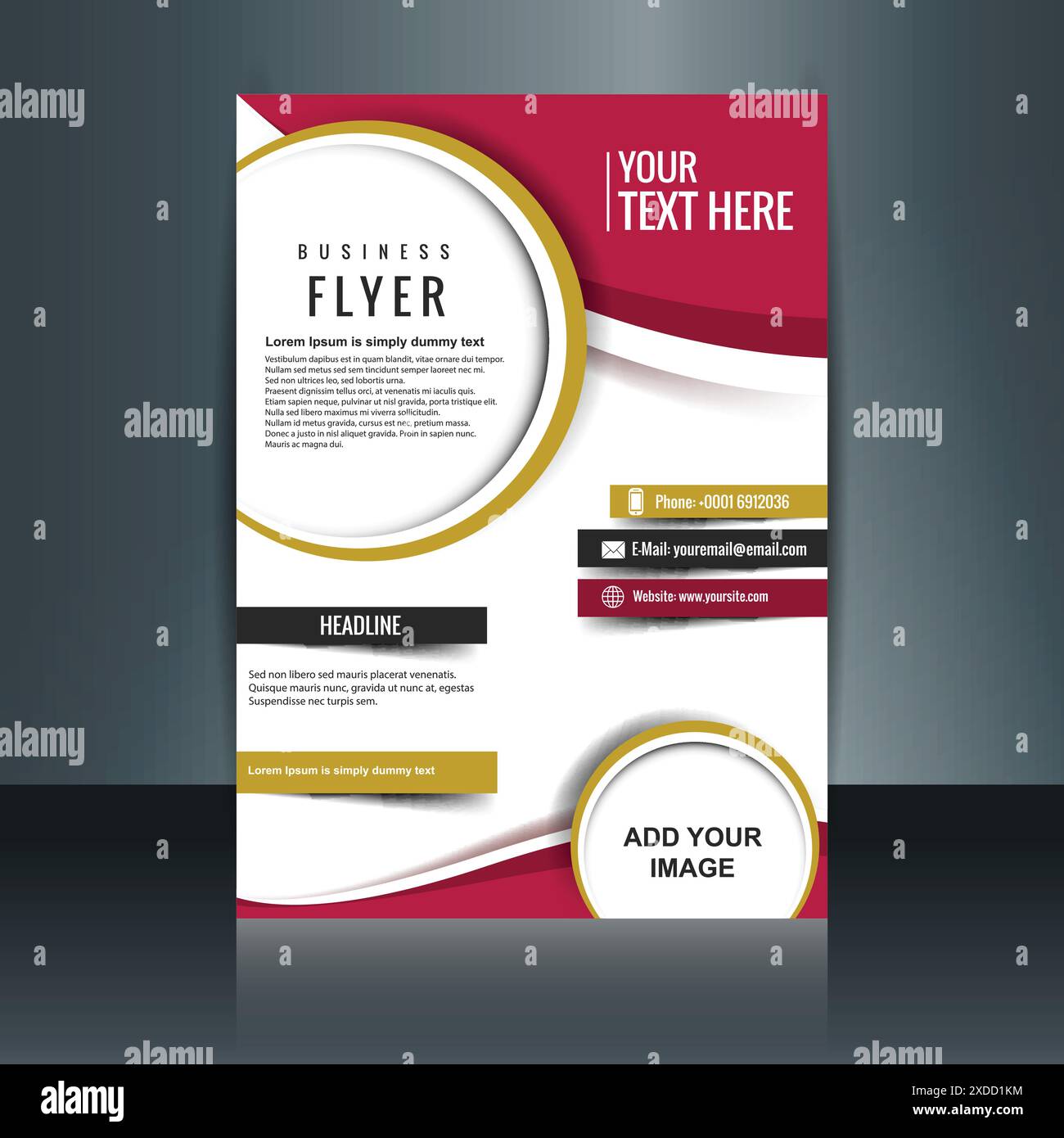 beautiful business brochure vector design illustration Stock Vector ...