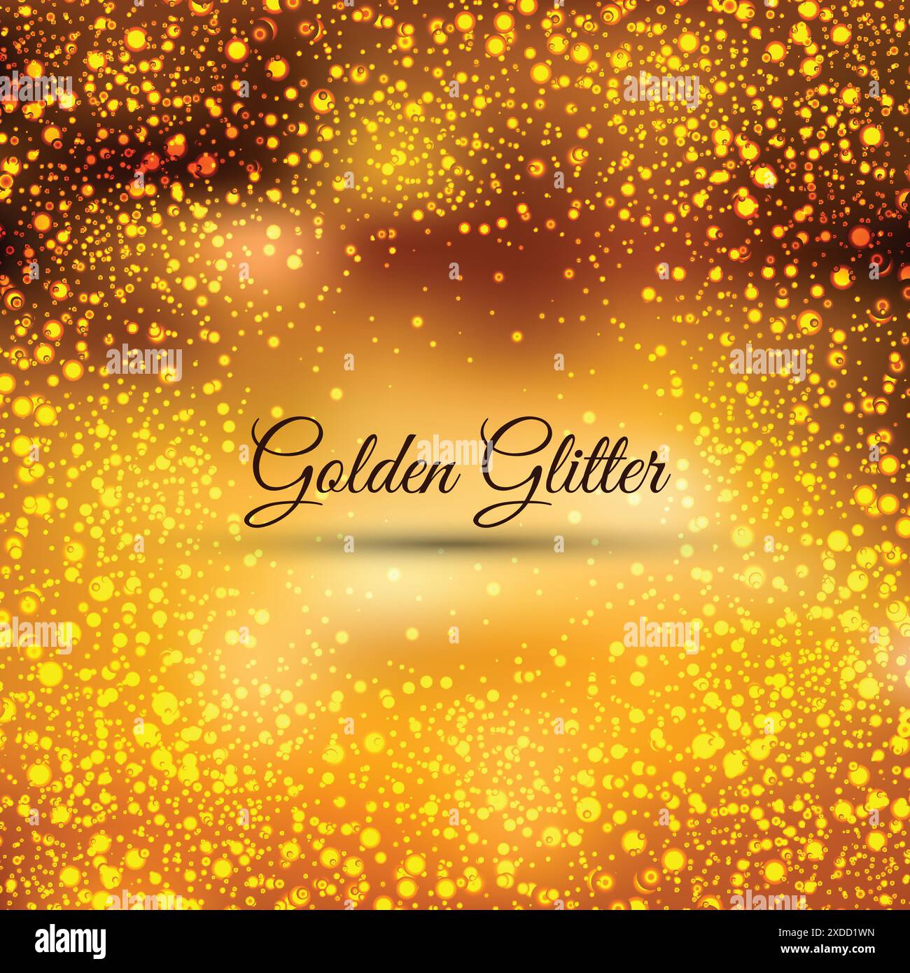 Golden confetti background glitters Stock Vector Images - Alamy