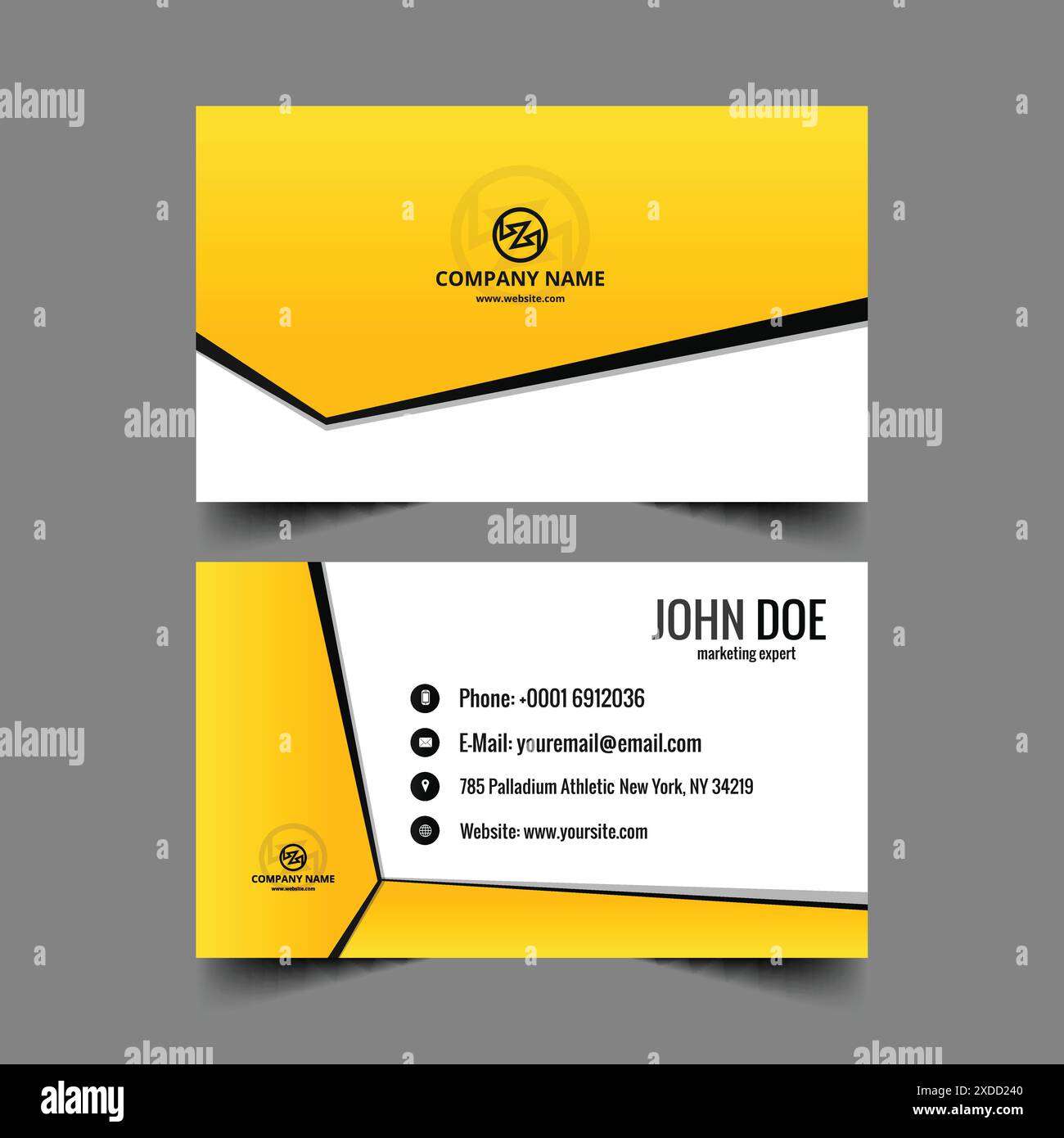 Id card yellow Stock Vector Images - Alamy