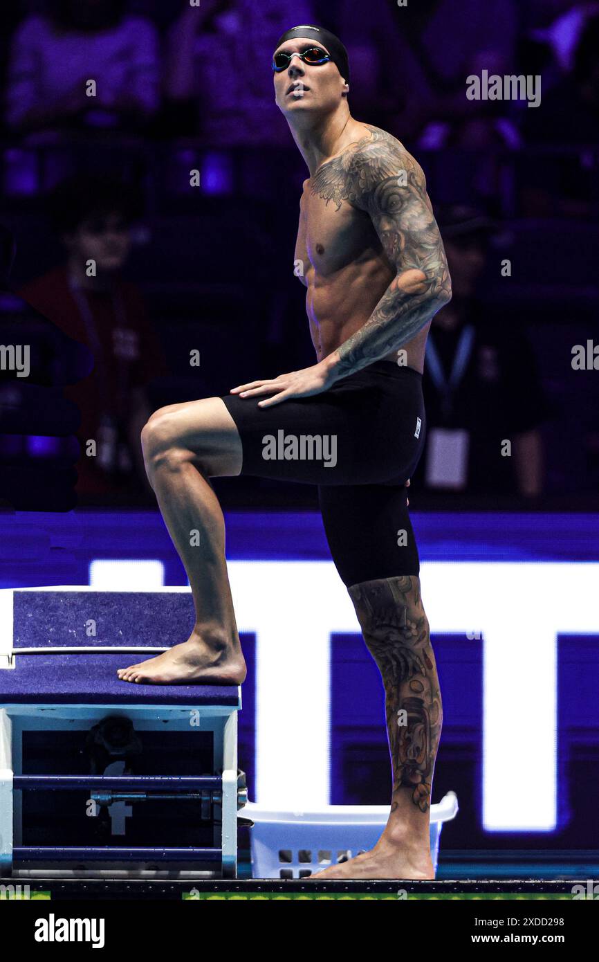 Indianapolis, Indiana, USA. 21st June, 2024. CAELEB DRESSEL (Gator Swim ...