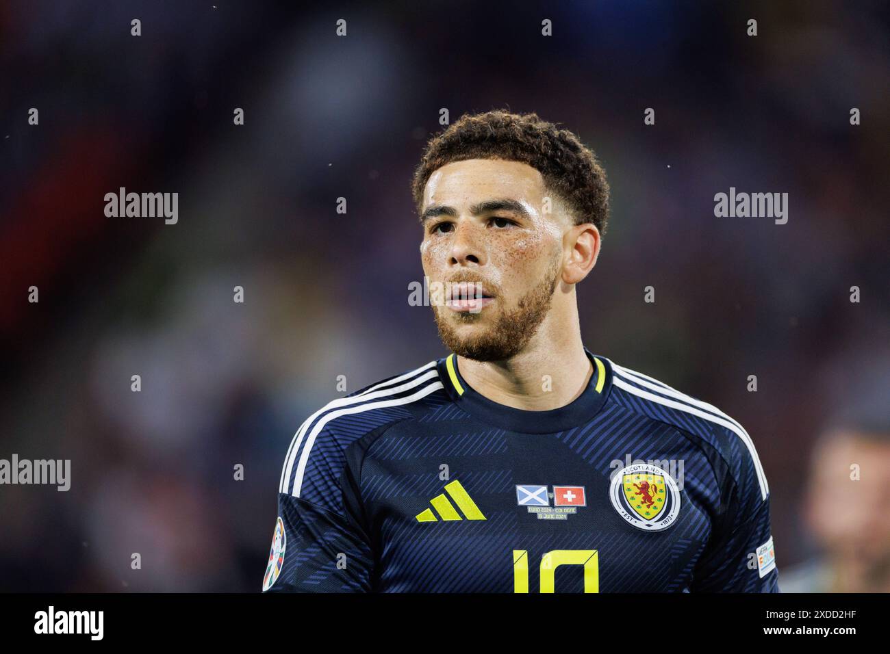 Cologne, Germany. 19th June, 2024. Che Adams (Scotland) seen in action ...