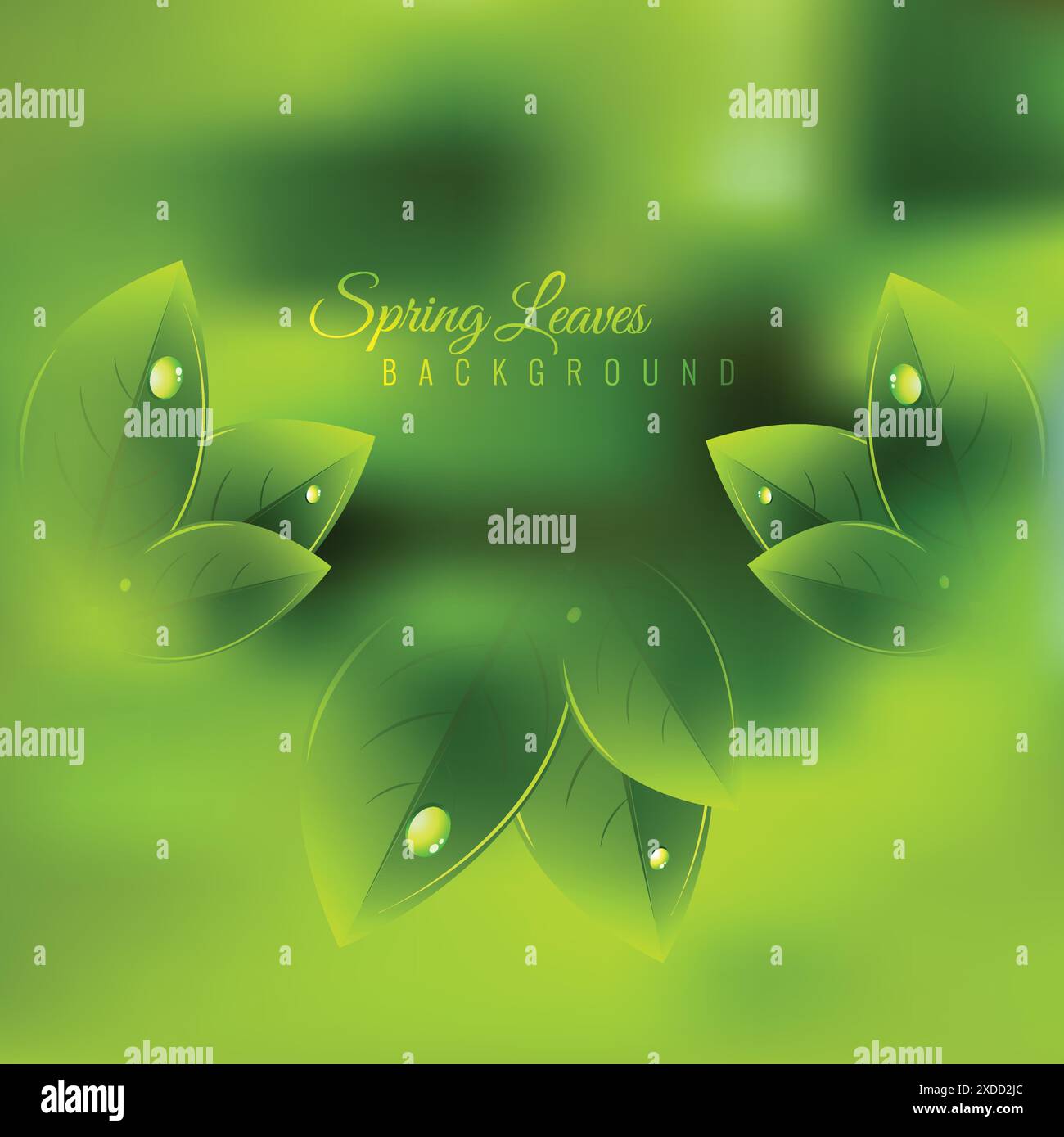 green spring background vector design illustration Stock Vector Image ...