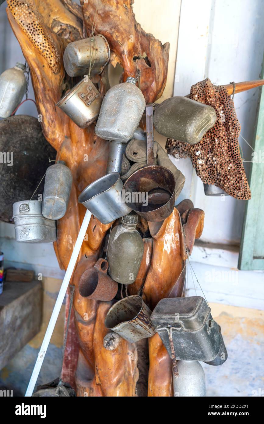 The display of daily life items in the 19th century outside Mang Lang ...