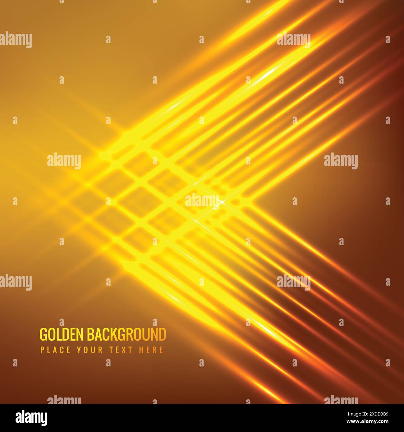 Golden glow lights Stock Vector Images - Alamy