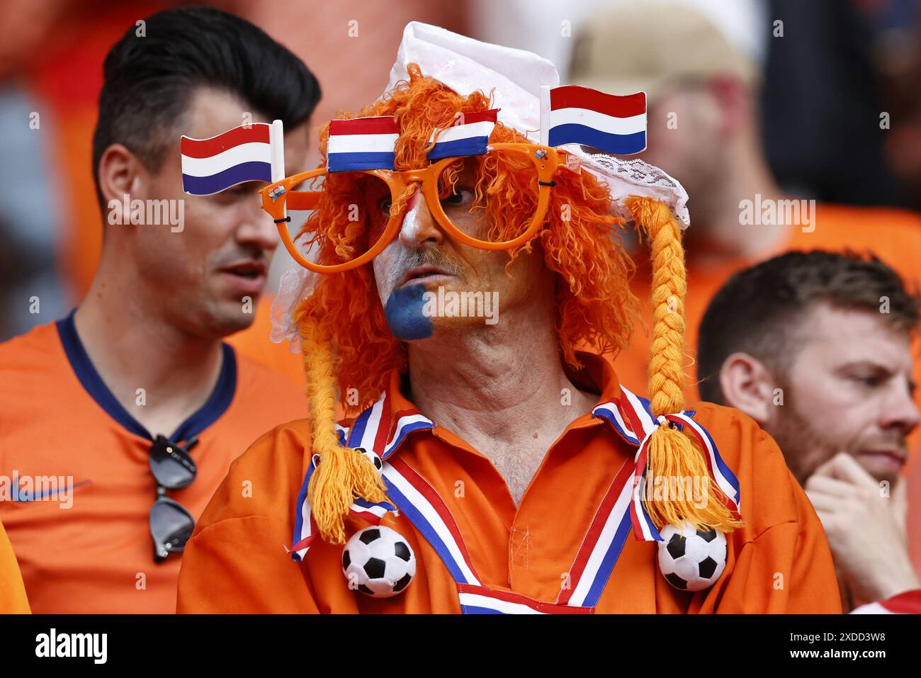 LEIPZIG - Holland fans in the stands prior to the UEFA EURO 2024 group ...