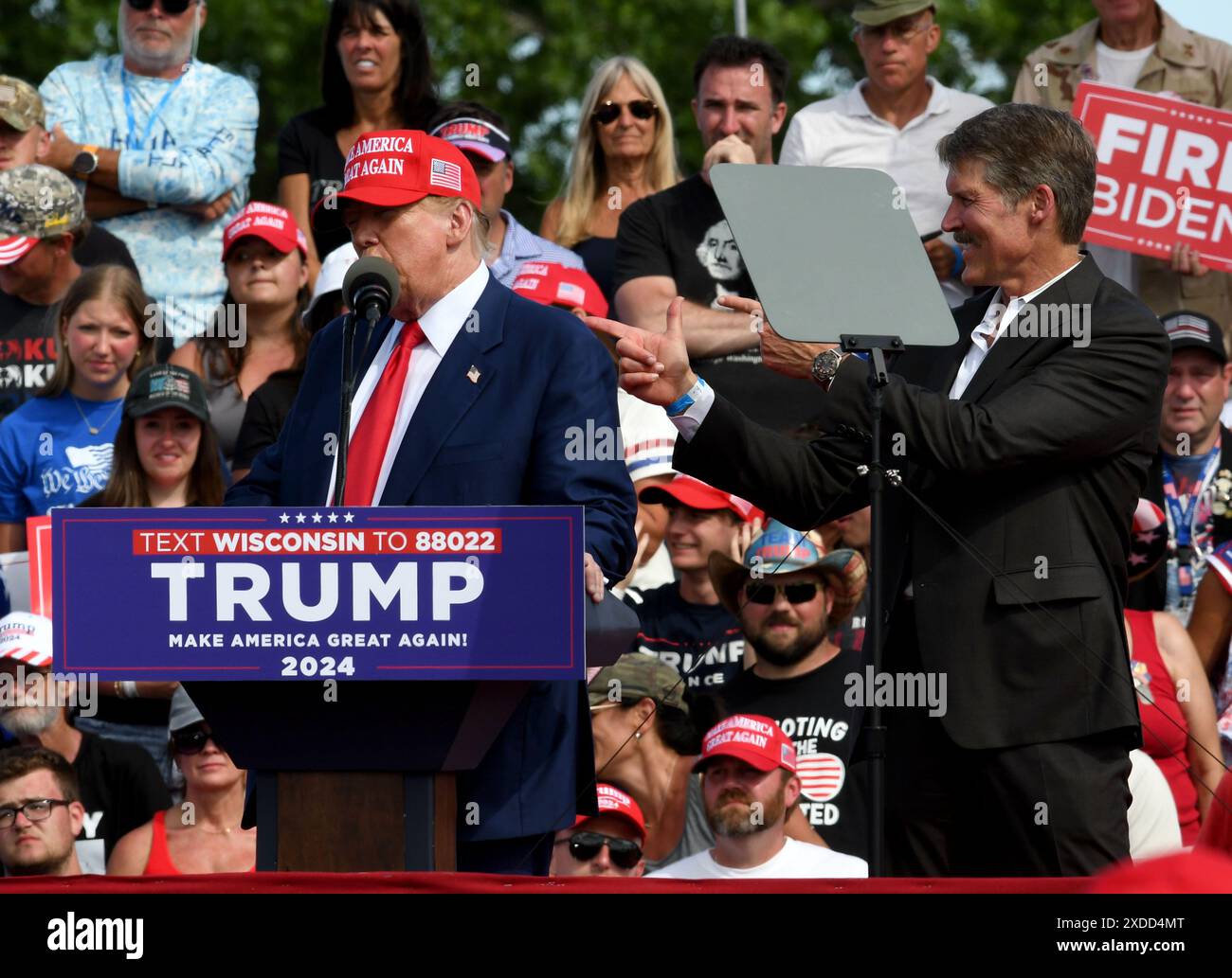 Racine, Wisconsin, USA. 18th June, 2024. Presumptive Republican ...