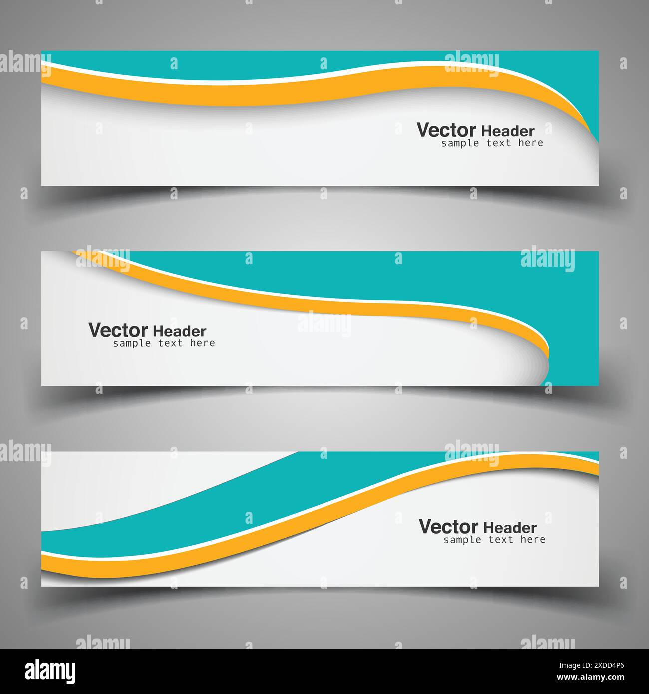 wavy header template vector design illustration Stock Vector Image ...