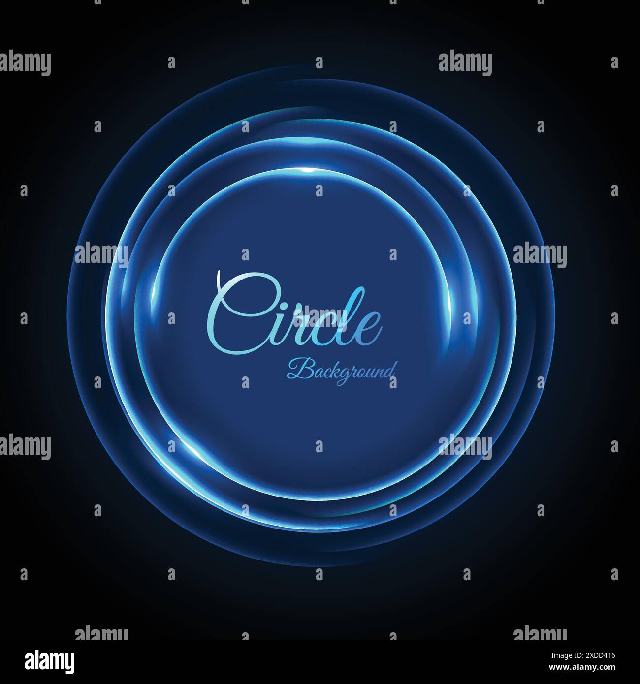 Rendering neon circle glowing light Stock Vector Images - Alamy