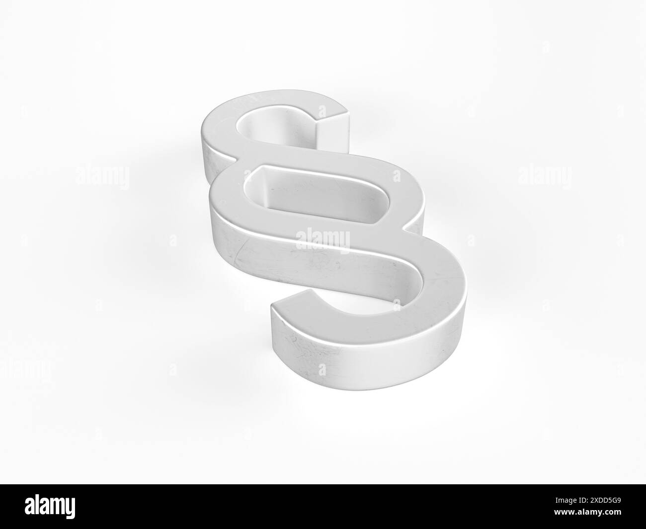 Metal section symbol on a white background. 3d illustration Stock Photo ...